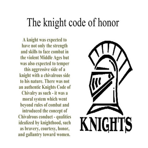 How a boy becomes a knight