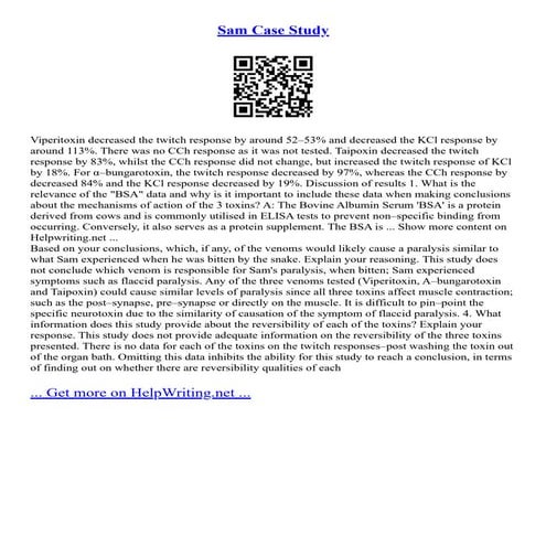 Sam Case Study | PDF