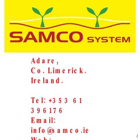 Samco maïs onder folie | PPT