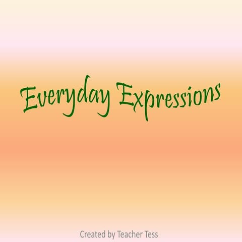 Useful Expressions | PPTX