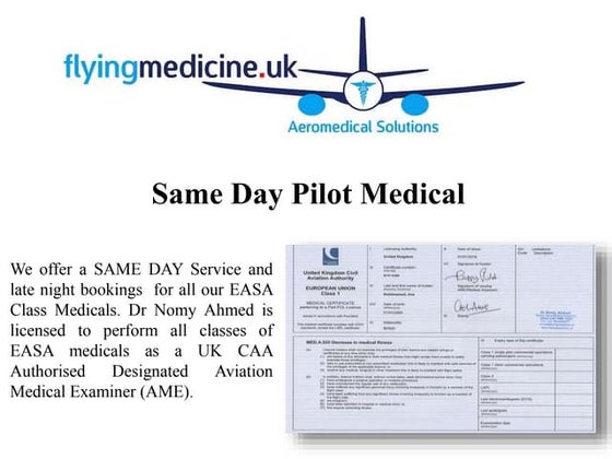 Infographic:- Class 1 Medical FAQ - Flyingmedicine Ltd | PDF