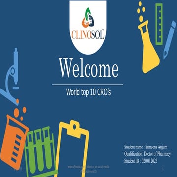 World top 10 CROs | PPTX