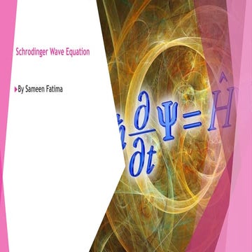 Schrodinger wave equation.pptx