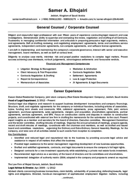 Resume - Tarig Osman Abbas Bakheit (4) | DOC | Legal Services Industry ...
