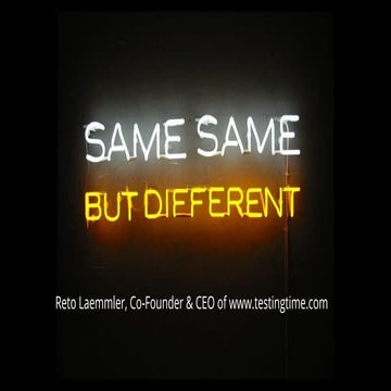 Same same but different | PPT