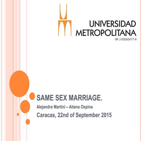Same Sex Marriage Ppt