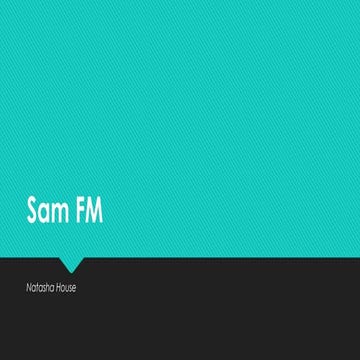 Sam FM powerpoint | ODP | College Radio | Music