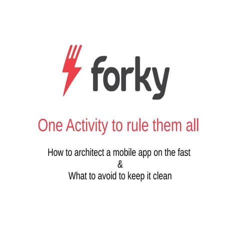 Android The Single Activity Multiple Fragments Pattern One Activity To Rule Them All Ppt