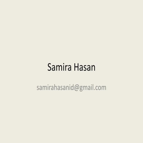 Samira Hasan Slide 3 | PPTX