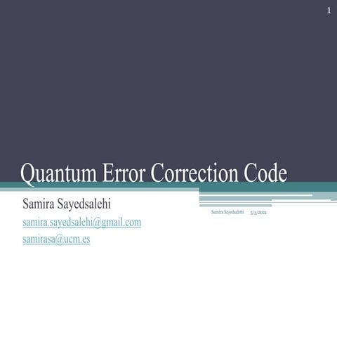 Fault Tolerance Quantum Computation And Quantum Error Correction Pptx Physics Science