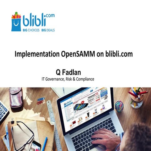 Implement OpenSAMM on blibli.com