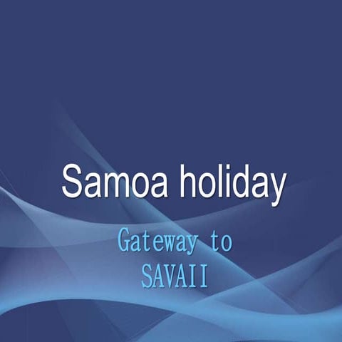 Samoa holiday | PPT
