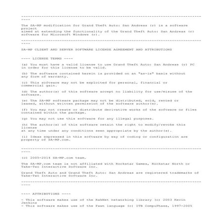 Samp license | TXT | Desktop Publishing | Computer Software and ...