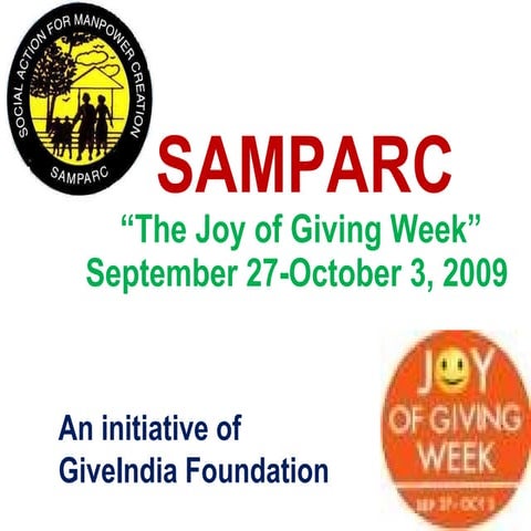 SAMPARC Joy Of Giving Week | PPT