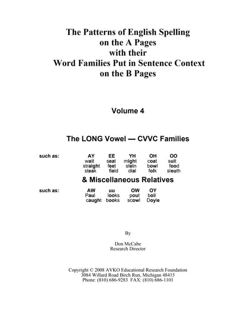 Sample 101 Patterns English Spelling Volume 01 Pdf