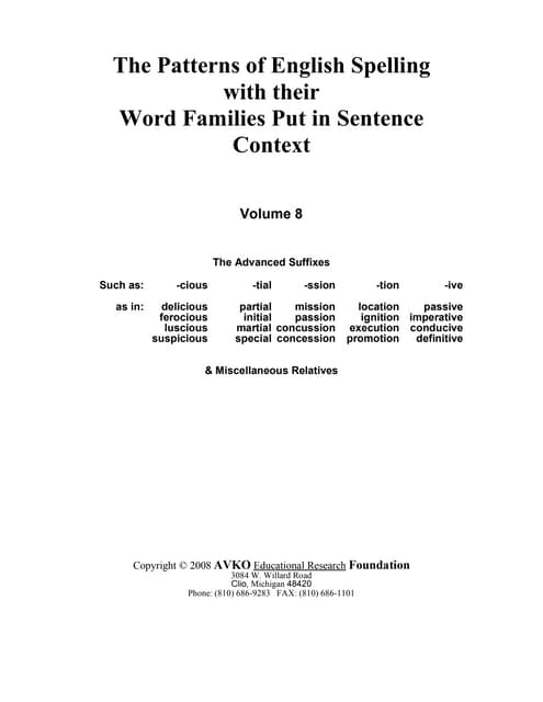 Sample 101-patterns-english-spelling-volume-01 | PDF