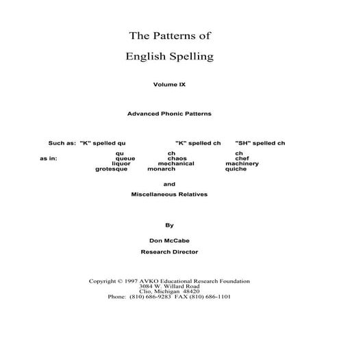 Sample 109-index-patterns-english-spelling-volume-09 | PDF
