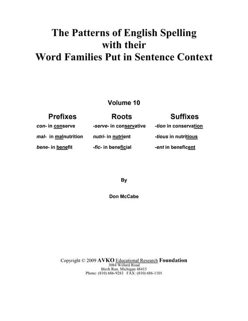 Sample 101-patterns-english-spelling-volume-01 | PDF