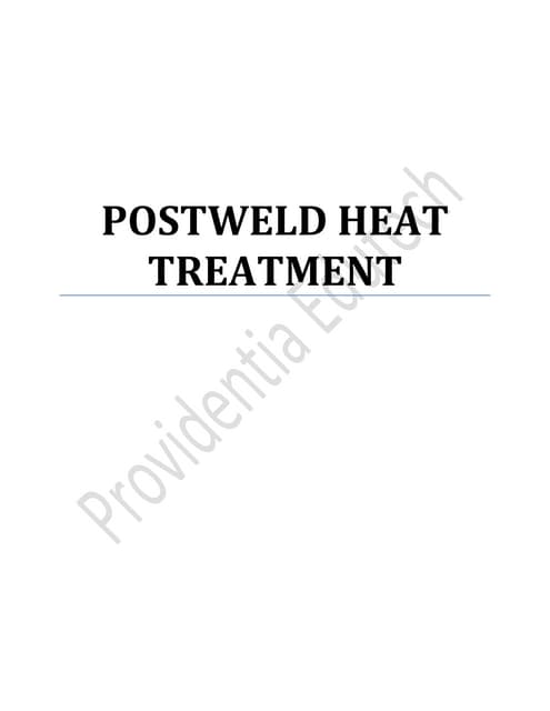 Post weld heat treatment 06 | DOCX
