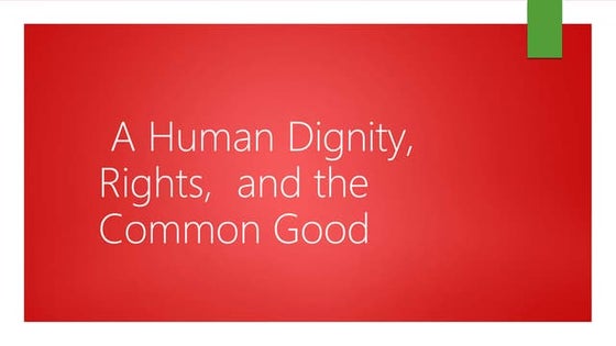 Dignity of the human person | PPT | Christianity | Religion & Spirituality