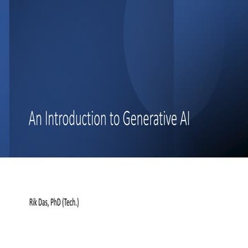 an overview of generative ai for the baseline learner | PPT