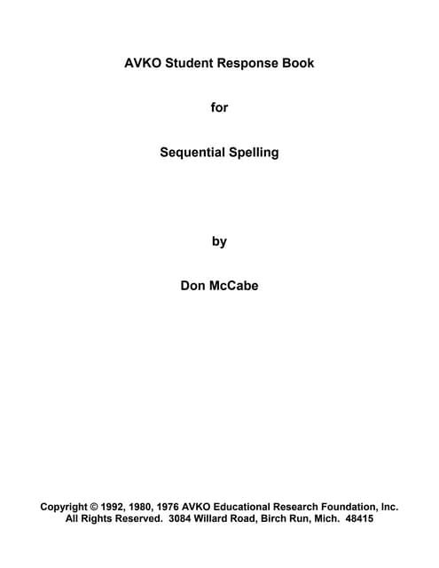 Sample 101-patterns-english-spelling-volume-01 | PDF