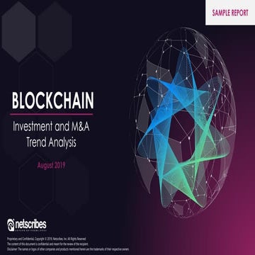 Blockchain Investment And M&A Trend Analysis | PDF