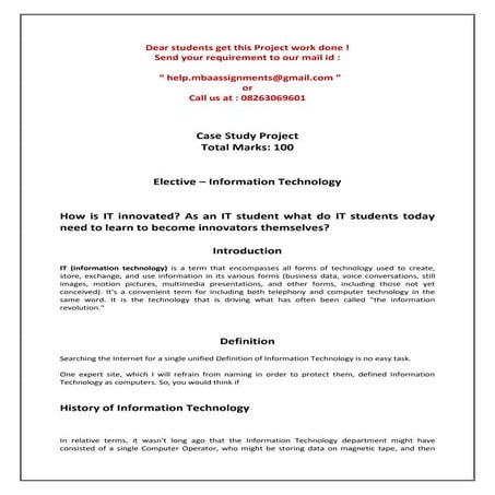 case study project | PDF