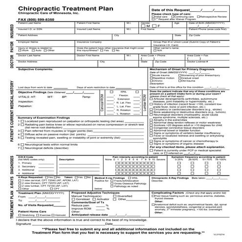 Sample chiropractic-treatment-plan-template-free-download | PDF
