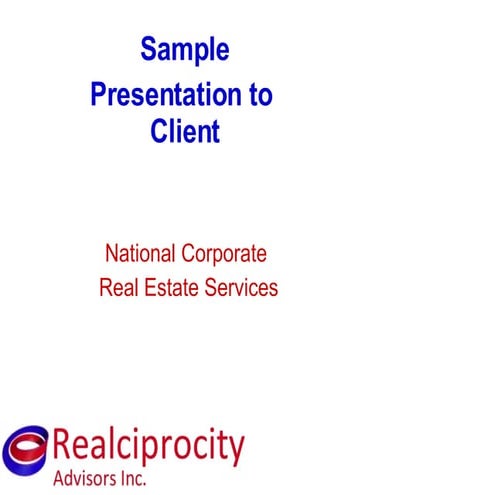 Strategic Planning in Corporate Real Estate | PPT
