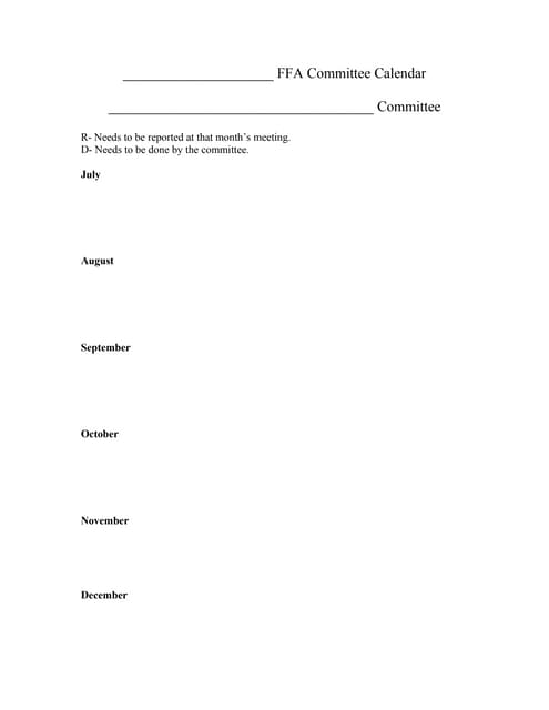 Committee responsibilities | PDF