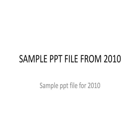 sample file | PPT