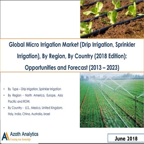 Sample global micro-irrigation market report | PPT