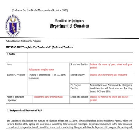 sample matatag workplace application plan for-teachers.pdf