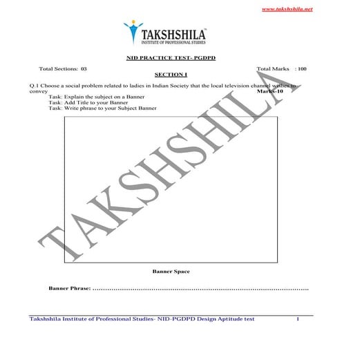 NIFT Entrance Exam Sample Papers, NIFT 2014 Syllabus, Exam Pattern and ...