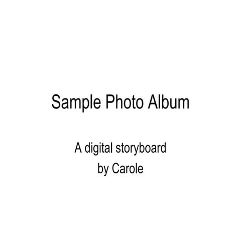 Sample Photo Album | PPT