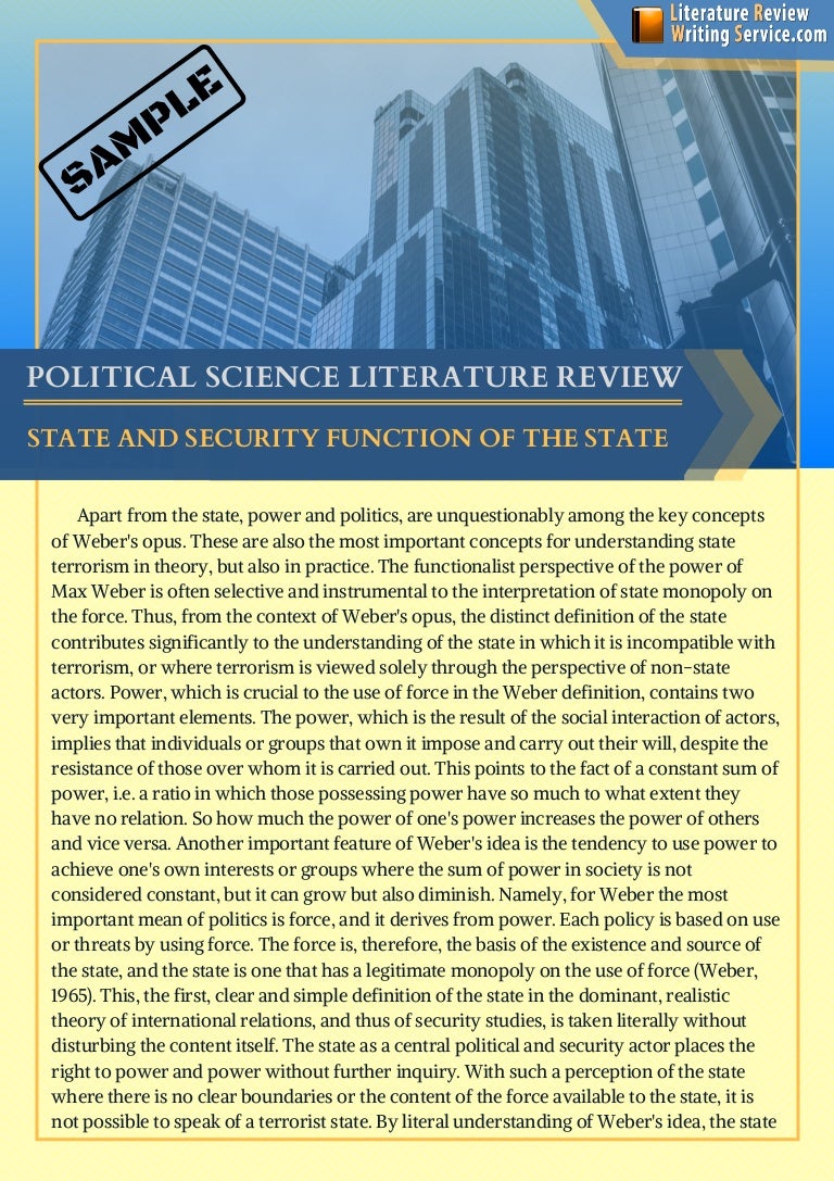 Sample Political Science Literature Review sample-political-science-literature-review