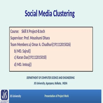 Sample-Project.pptx+ clustering algorithm | PPTX