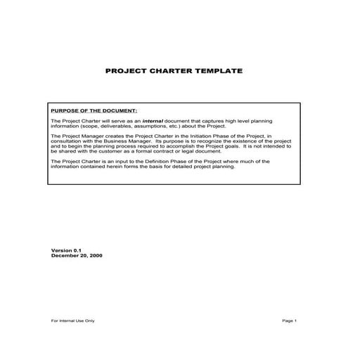 Sample project-charter | DOC