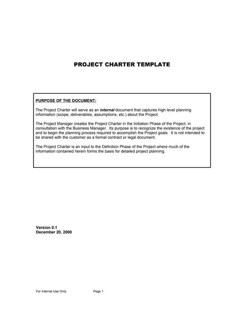 Sample project-charter | DOC