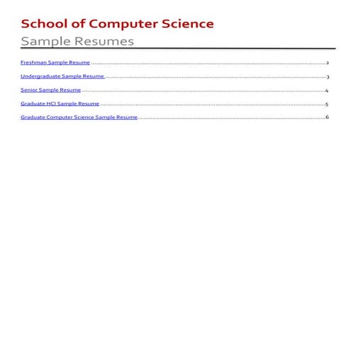 Sample resumes scs | PDF
