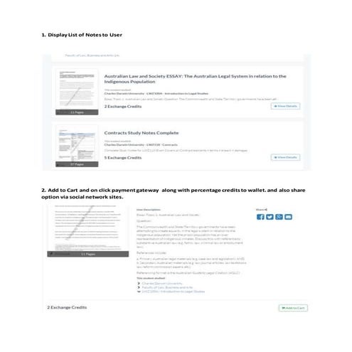 Sample screens | DOCX