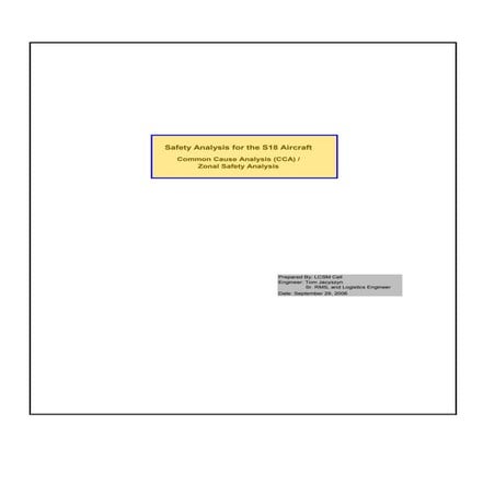 Common Cause Analysis - Zonal Safety Analysis | PDF