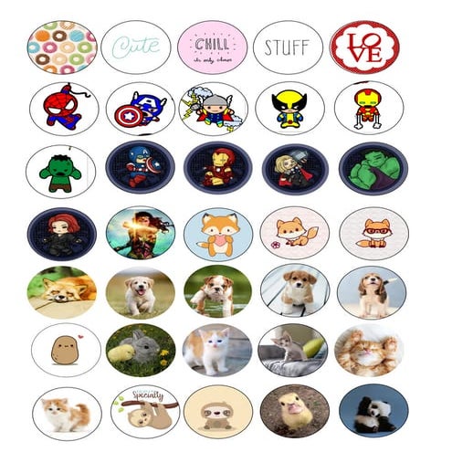 1" Button Template | PDF