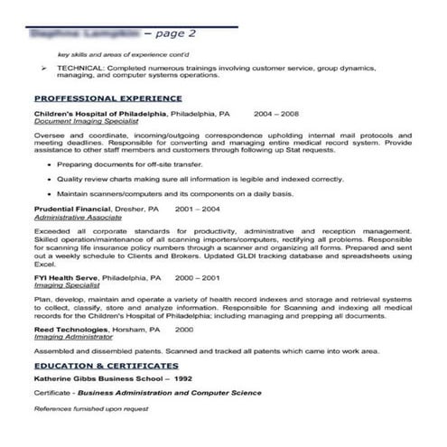 Resume example #2 | PDF