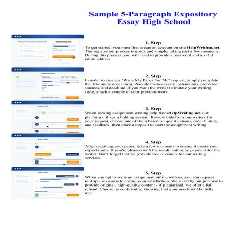 Sample 5-Paragraph Expository Essay High School | PDF