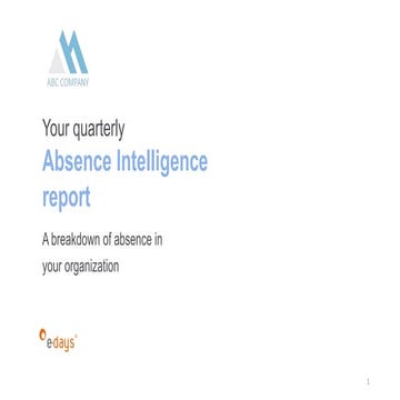Quarterly Employee Absence Report for Sample Company | PPTX