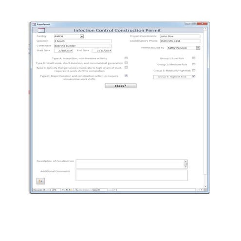 Sample Access Permit | DOCX