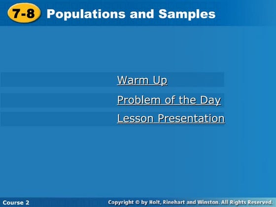 Population & sample lecture 04 | PPTX
