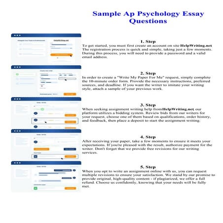 Sample Ap Psychology Essay Questions | PDF
